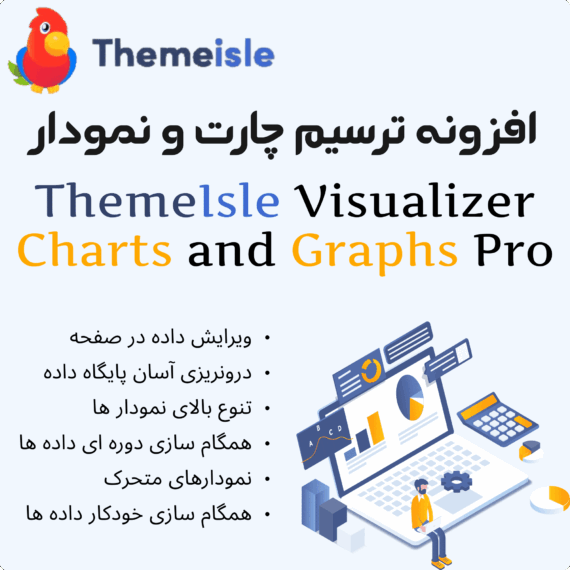 افزونه وردپرس ترسیم چارت و نمودار | ThemeIsle Visualizer Charts and Graphs Pro - وردپرس نیاز